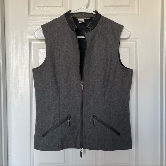 Isabella Bird | Jackets & Coats | Isabella Bird Wool Blend Gray Vest ...